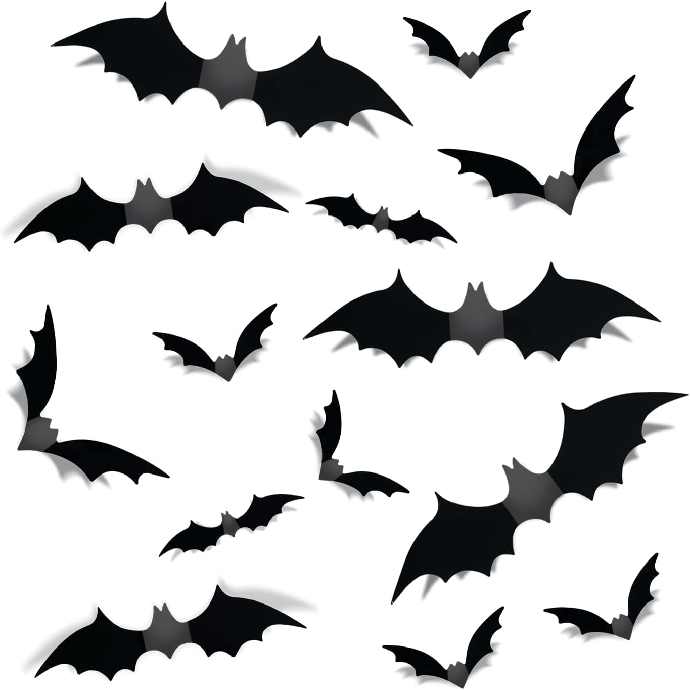 Amazon.com: Halloween Decorations 3D Luminous Bats Stickers, 20pcs ...