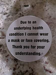 Amazon.com: Covid 19 Mask Exemption Badges