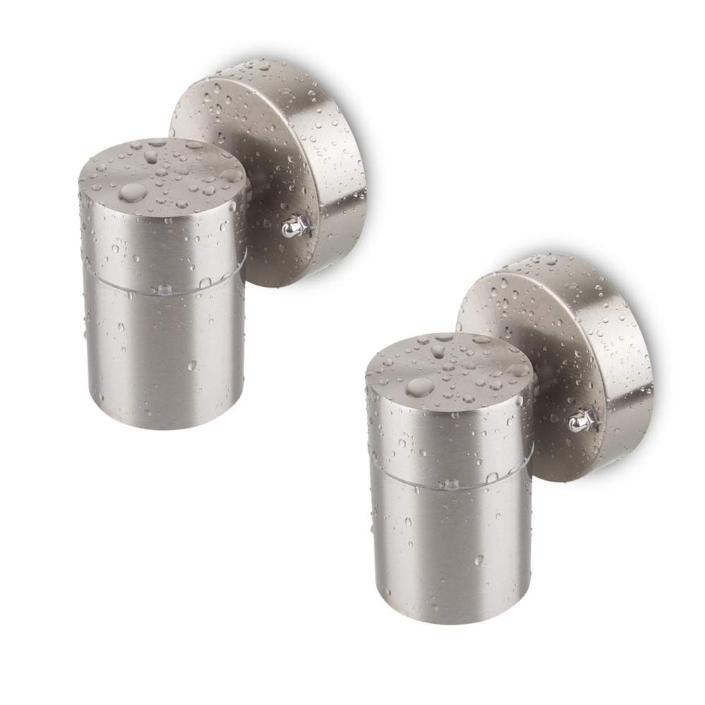 Modern Double Up Down Stainless Steel Wall Spot Light, Use GU10 (not ...