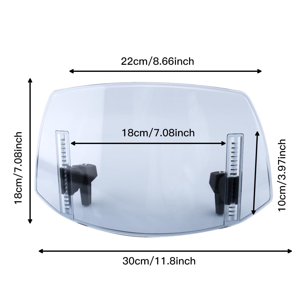 Snapklik.com : Motorcycle Windshield Extension Small Windshield ...