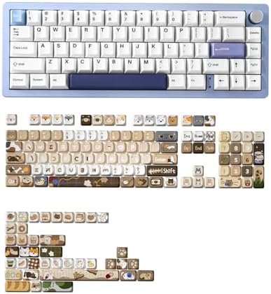 Amazon.com: YUNZII AL66 Wireless Mechanical Keyboard(Milk Switch, Blue ...