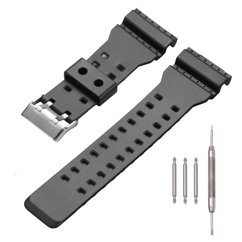 MCXGL 16mm Resin Strap Replacement for G-Shock ga110 ga100 ga120 gd100 ...