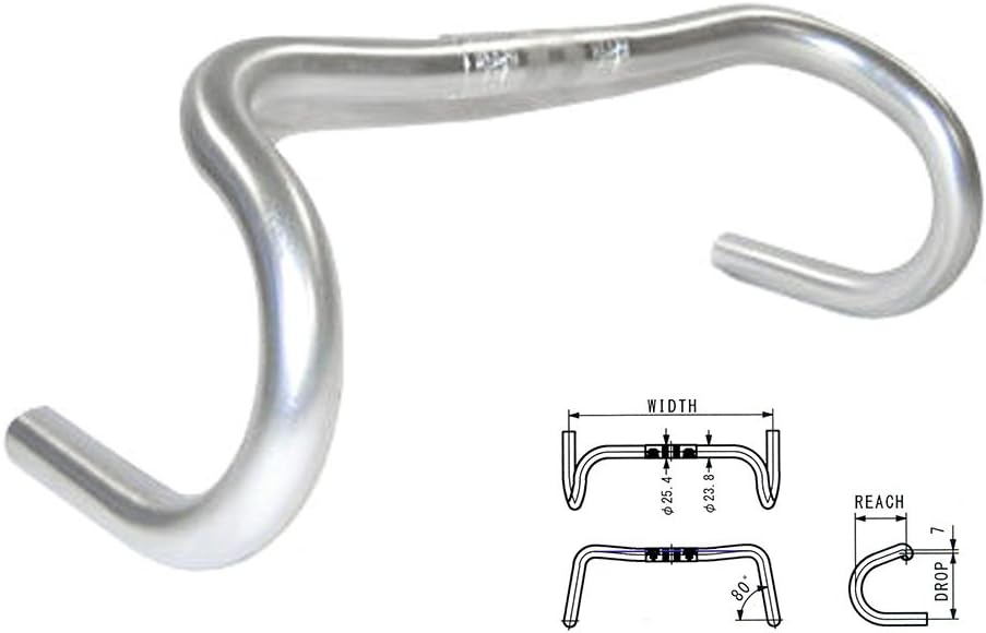 Amazon | NITTO(日東) B136AA 25.4 φ25.4 SILVER 420 ハンドルバー | NITTO(日東) | ハンドル