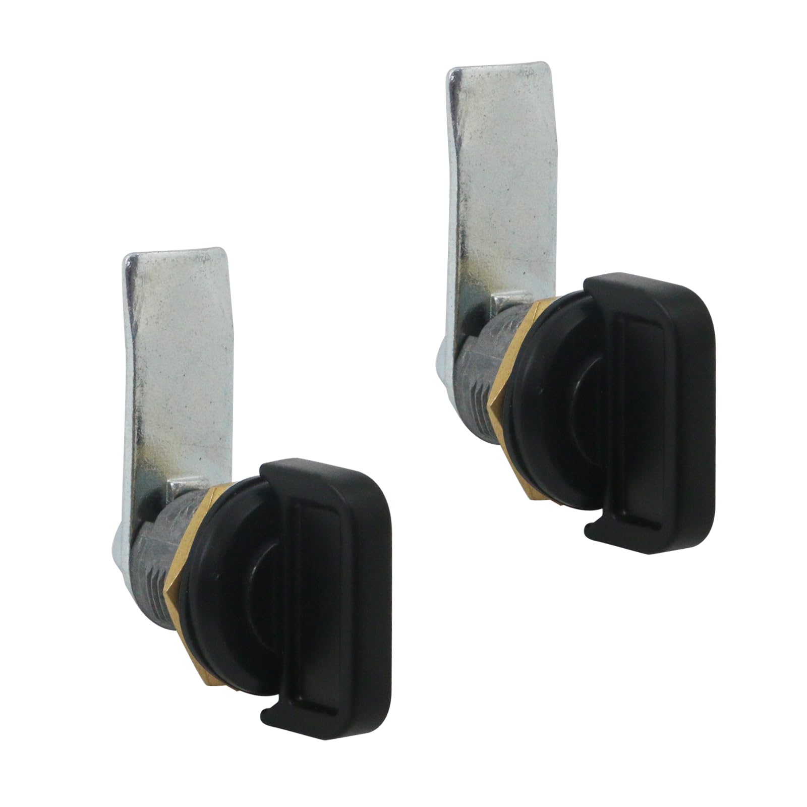 MY MIRONEY 2PCS Black Thumb Operated Offset Cam Lock 1/2" Cylinder Cam ...