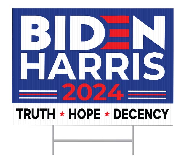 Amazon.com : SIGNPRO Biden Harris 2024 Yard Sign | Biden Harris 2024 ...