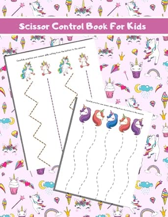 Scissor Control Book For Kids | Scissor Learning Sheets: Cutting ...