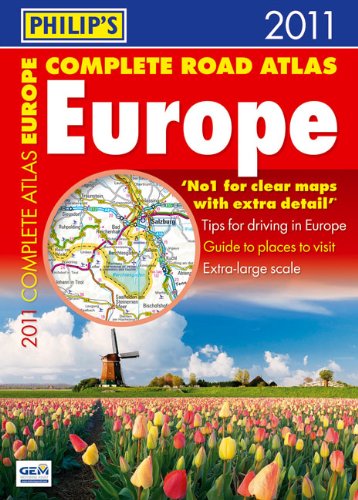 Buy Philip's Complete Road Atlas Europe: Flexi A4 (Road Atlases) Book ...