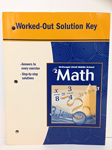 McDougal Littell Middle School Math@ Course 2: Worked-Out Solution Key ...