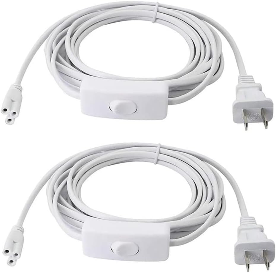 Traovien T5 T8 LED Wire Connector Power Cord - Extension Cord with On ...