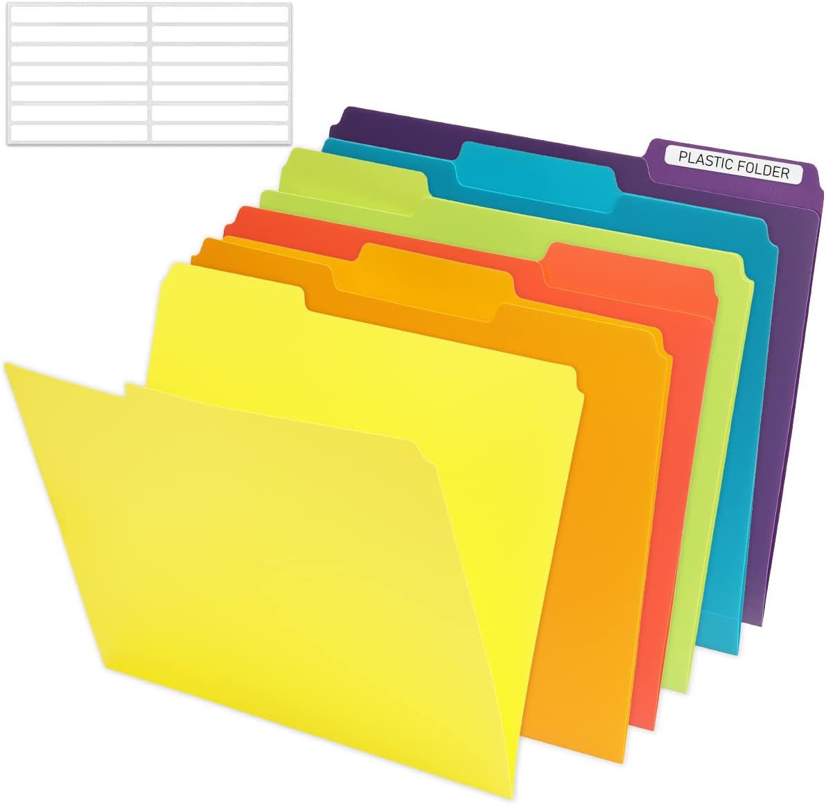 Amazon.com : Universal 12112 File Folders, 1/2 Cut 1-Ply Top Tab ...