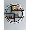 Amazon.com: Admired By Nature, 18" Mounted Iron Circle Hanging Storage ...