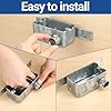 Gisafai 50 Pack EMT Set Screw Connector Uninsulated Metal Conduit ...