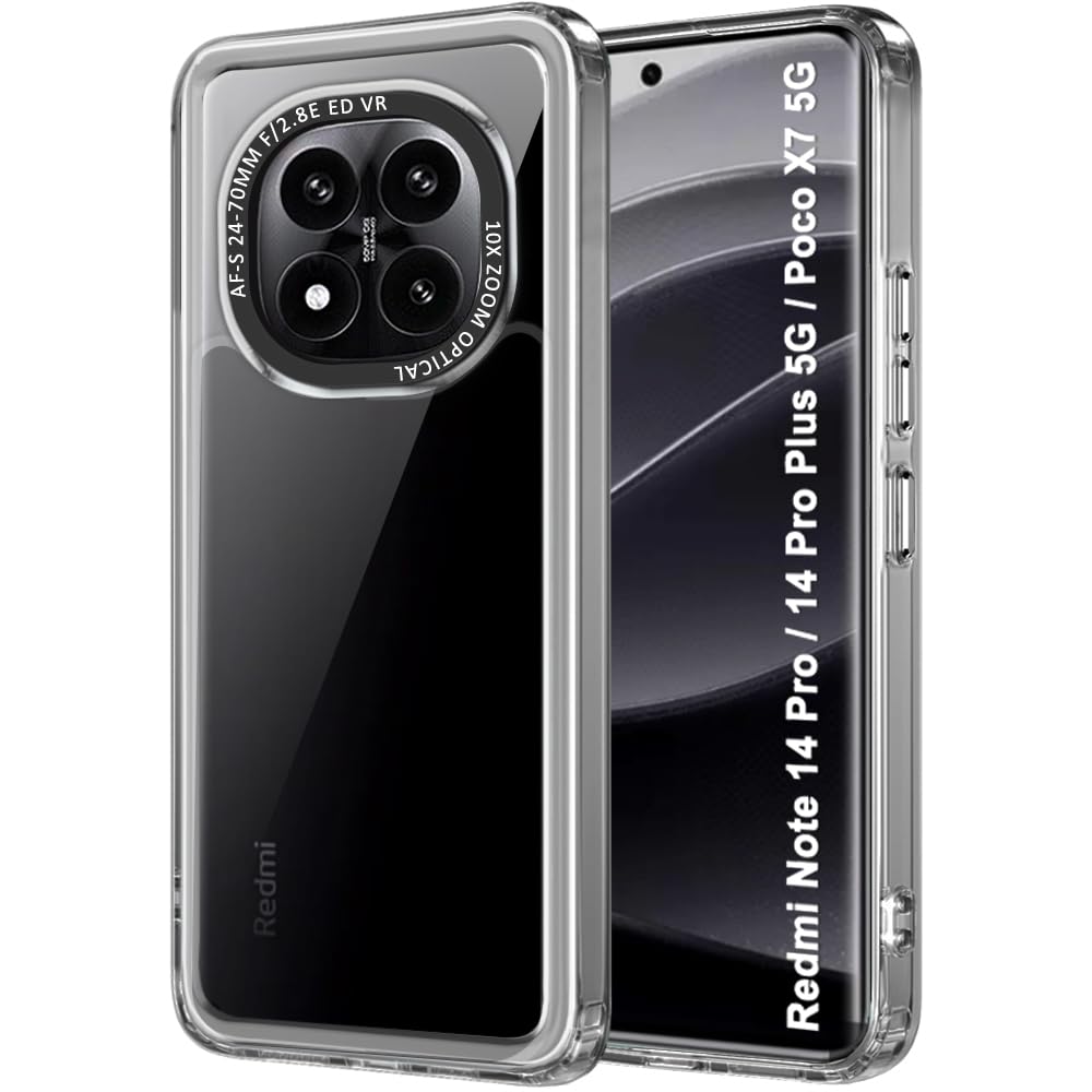 TheGiftKart Hybrid Shockproof Back Cover Case for Mi Redmi Note 14 Pro ...