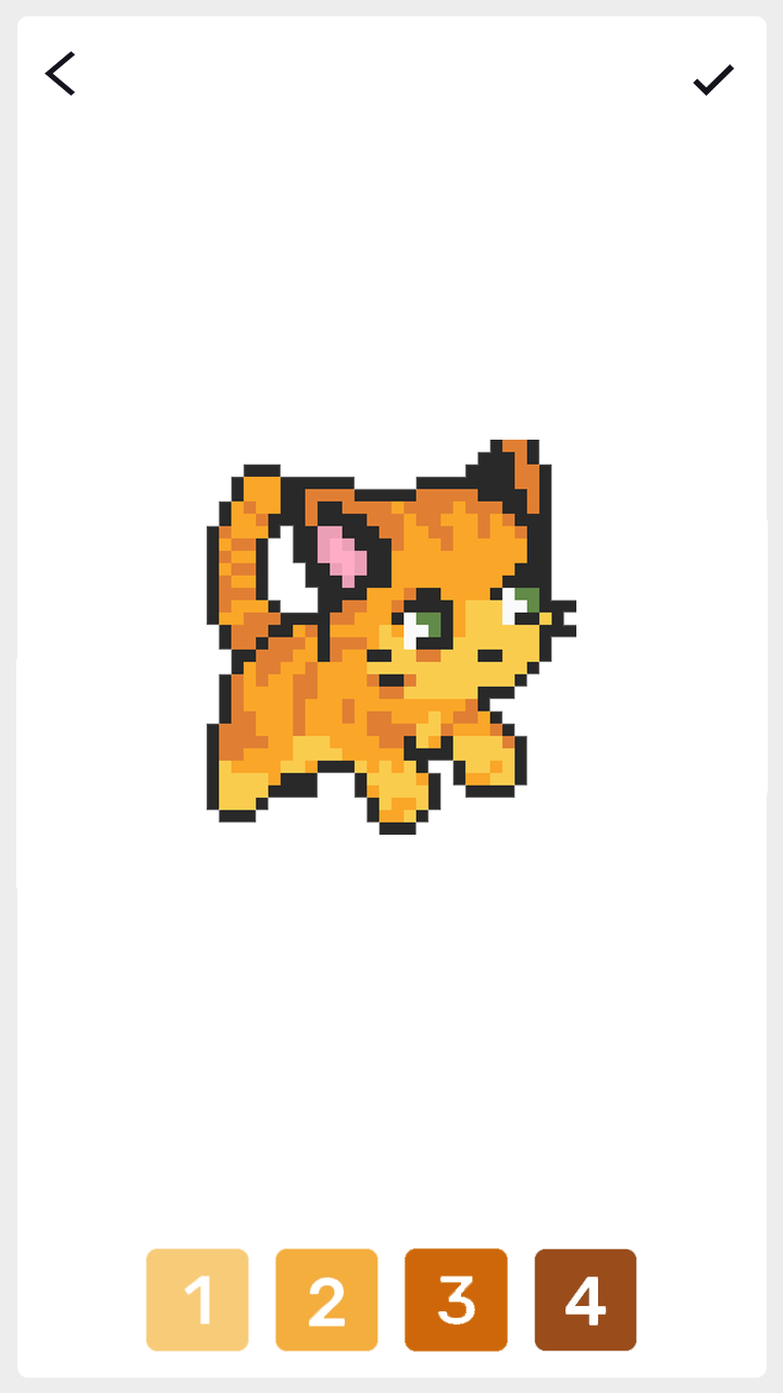 Animal Color By Number: Pixel art adult coloring to recolor 8bit animal ...