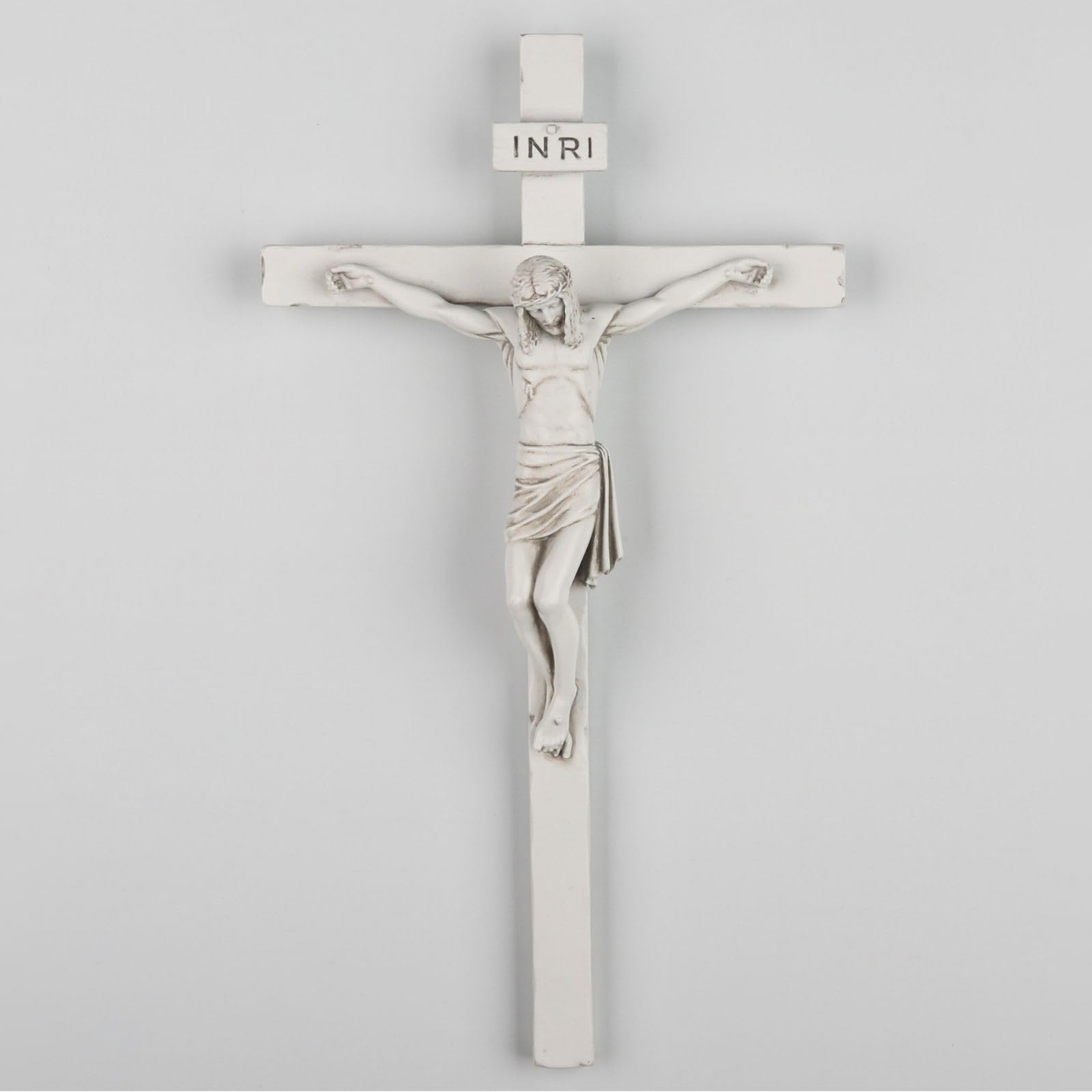 Amazon.com: DevotedWalls Handmade White Crucifix for Wall Decor, White ...