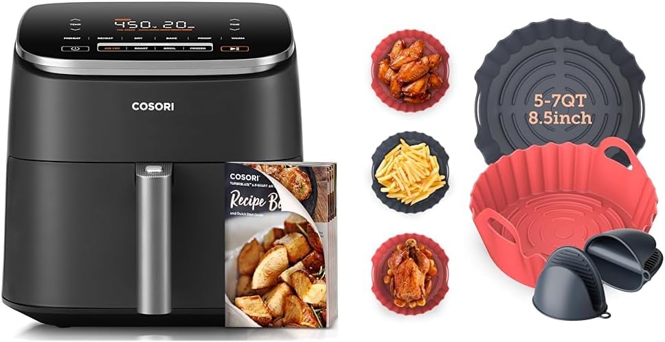 Amazon.com: Bundle of COSORI Air Fryer 6 Qt TurboBlaze, Gray + COSORI ...