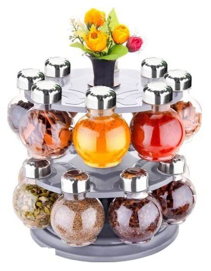 360 Degree Revolving Spice Rack, Masala Rack, Spice Box, Masala Box ...