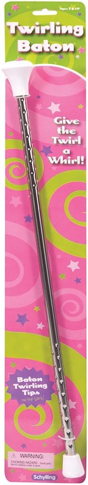 Amazon.com: Schylling Twirling Baton - Metal Kids Baton - Rubberized ...
