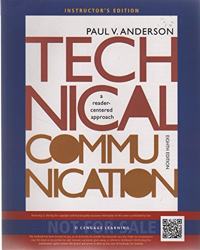 Technical Communication: A Reader-Centered Approach 8th Edition: Paul V ...