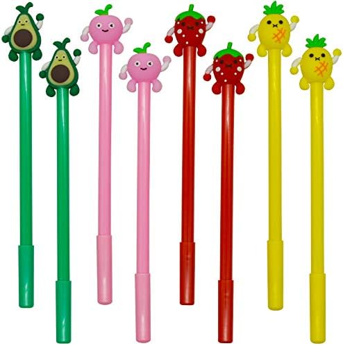 Amazon.com: Maydahui 36PCS Retractable Fruit Gel Pen Novelty Kawaii ...