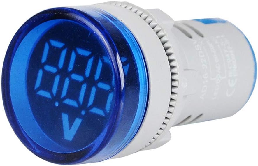 Coromose Voltage Indicator 22mm LED Digital Display Gauge Volt Voltage ...