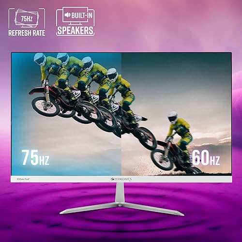ZEBRONICS EA124 LED Monitor with FHD 1920x1080, IPS Display, 75Hz ...