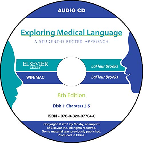 Audio CDs for Exploring Medical Language: LaFleur Brooks RN BEd, Myrna ...