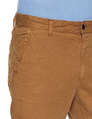 Buy Breakbounce Men's Slim Fit Joggers (Dixon_Brown_36W x 31L) at Amazon.in