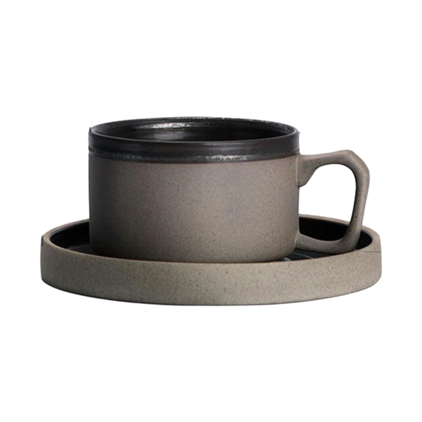 Handmade Retro Japanese Ceramic Coffee Cup And Plate Set, Home ...
