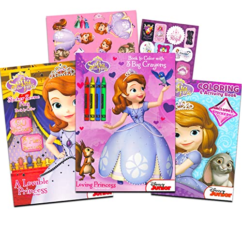 Buy Sofia the First Coloring Book Set for Kids - Bundle with 3 Disney ...