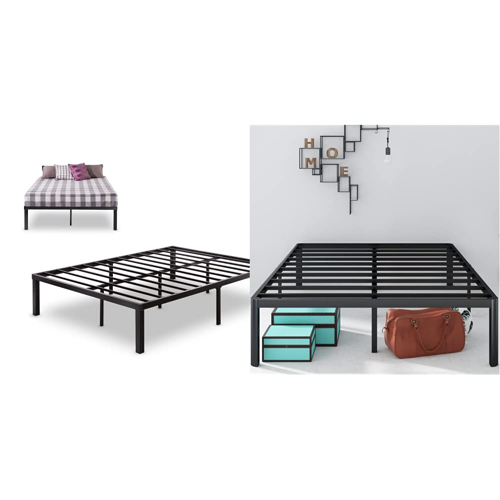 Zinus Luis Quick Lock 16 Inch Metal Platform Bed Frame, Queen & ZINUS ...