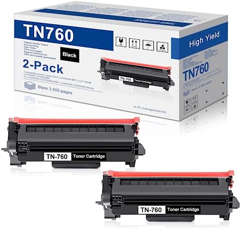 Brother TN760 High Yield Mono Laser Toner Cartridge Black : Amazon.ca ...