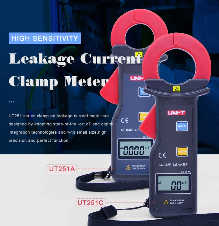 Snapklik.com : UNI-T Uni-trend Multimeter Clamp Meter UT251A UT251C UT253A Current Leakage Clamp ...