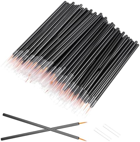 Amazon.com: 100 Pack Disposable Eyeliner Applicator Eyeliner Brushes ...