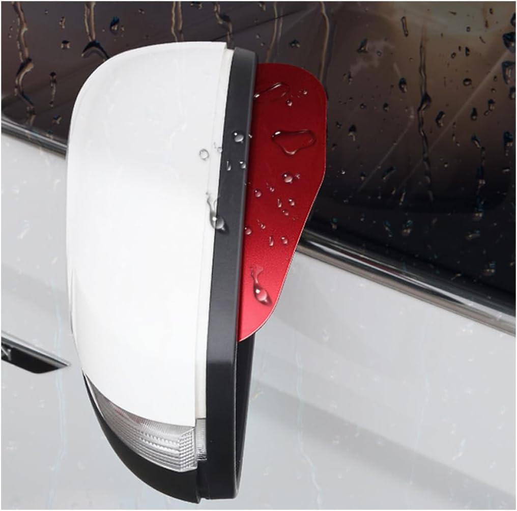 Amazon.com: Dickno 2 PCS Car Mirror Rain Visor Guard, Carbon Fiber Side ...