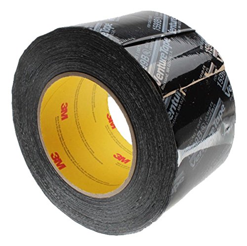 3M Venture Tape UL181B-FX Polypropylene Duct Tape 1599B Black, 72 mm x ...