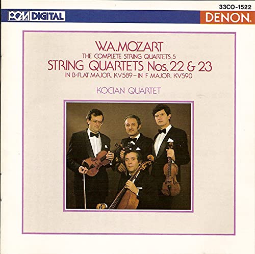 Mozart Complete String Quartets 5. String Quartets Nos. 22 & 23: Kocian Quartet, Kocian Quartet ...