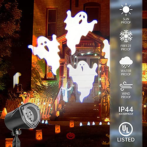 Eambrite Ghost Projector Halloween Projector Lights Outdoor Decorations ...