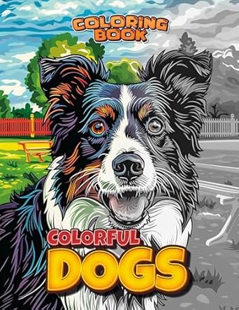 Colorful Dogs: 30+ breeds (Coloring Book) eBook : Crosara, Bruno ...