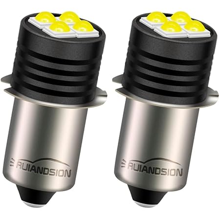 Ruiandsion 2pcs P13.5S LED Flashlight Bulb 3V 3030 4SMD Chips LED ...