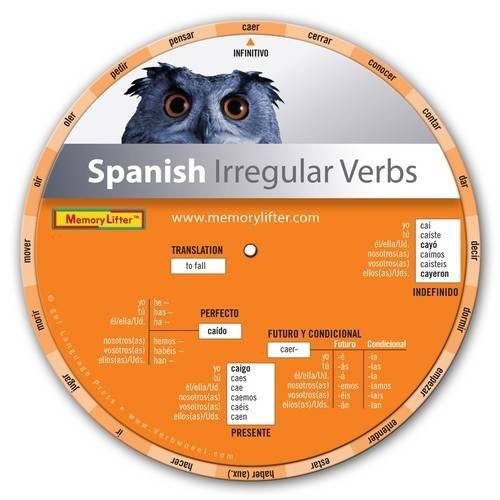Verbwheel. Spanish Irregular Verbs (Spanish and English Edition ...