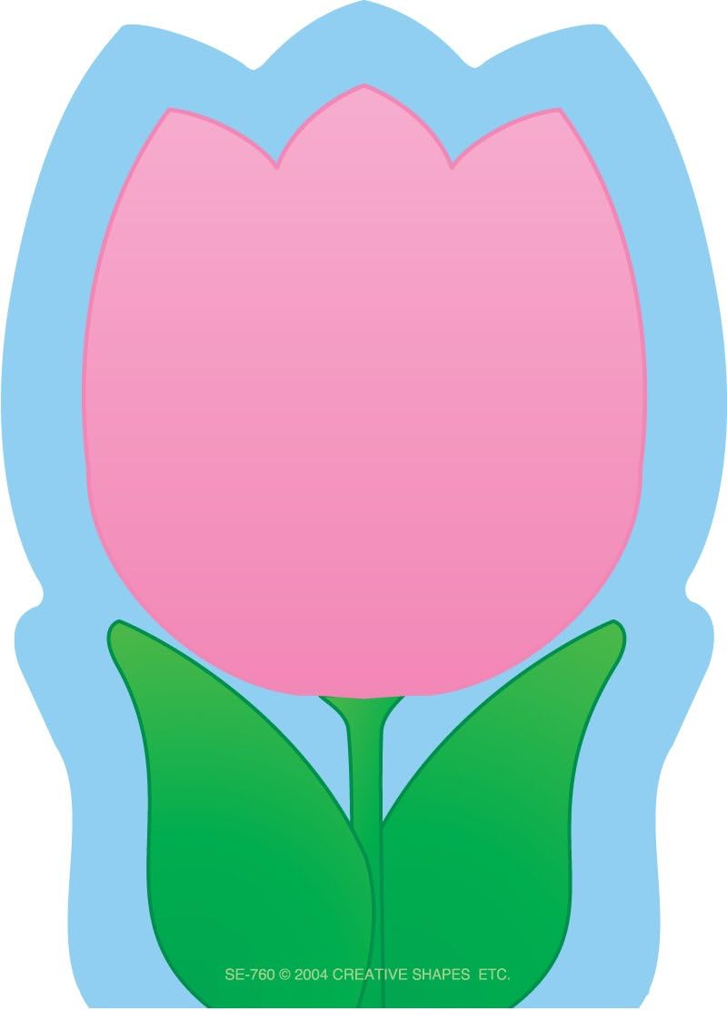 Amazon.com : SHAPES ETC. 35 Sheets Tulip Mini Notepad 3in Spring Easter ...