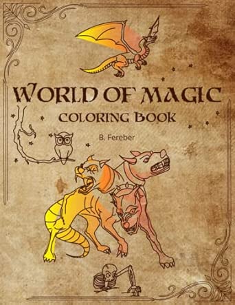 Amazon.com: World of Magic: Fantasy Coloring Book Dominated by Witches ...