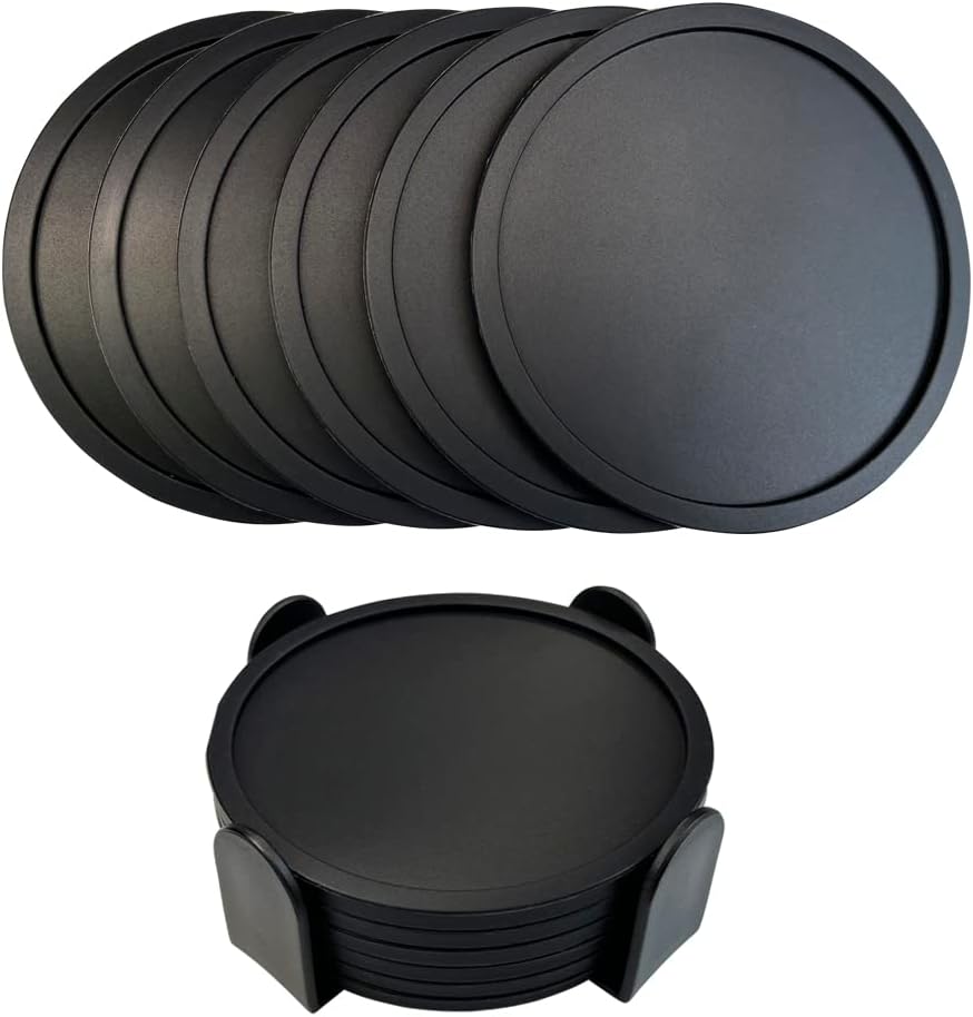 Amazon.com: 6 Pieces Silicone Coasters, Cup Coasters for Drinks, Heat ...