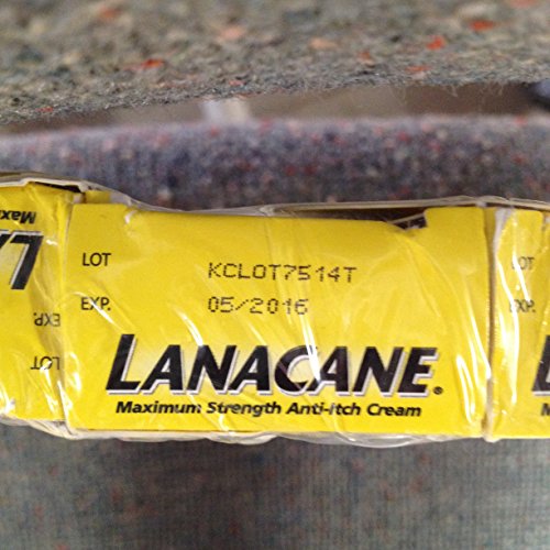 PACK OF 3! Lanacane Maximum Strength Anti-Itch Cream 2-in-1 1 ox. Each