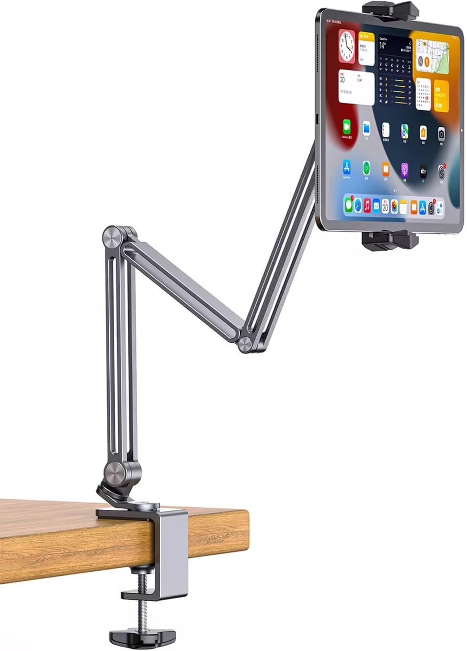 Amazon.com: Foldable Phone Tablet Mount Holder – Aluminum Universal ...