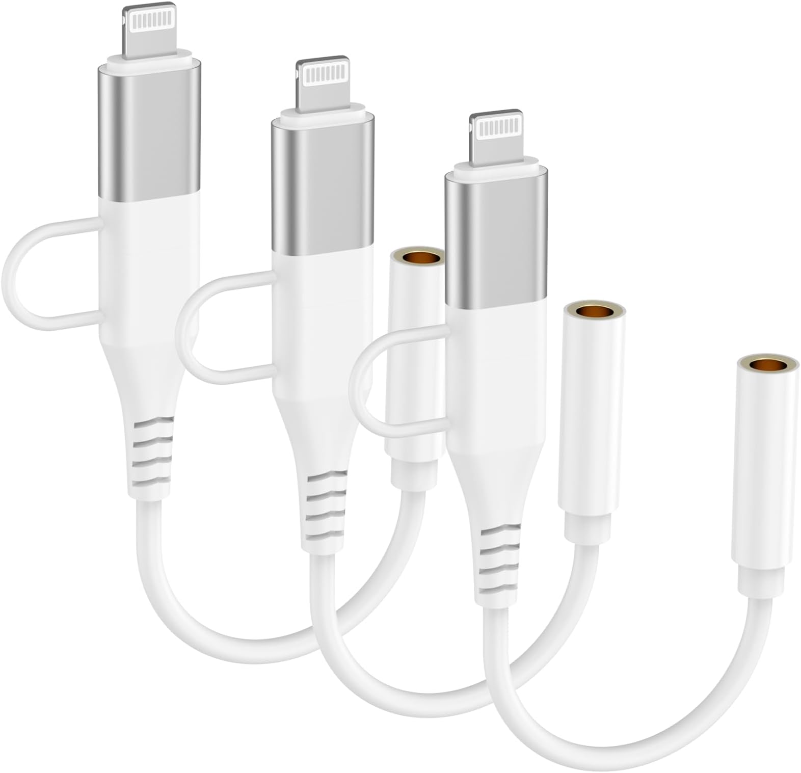 Amazon.com: iPhone Headphone Adapter, [Apple MFi Certified] 2-in-1 ...