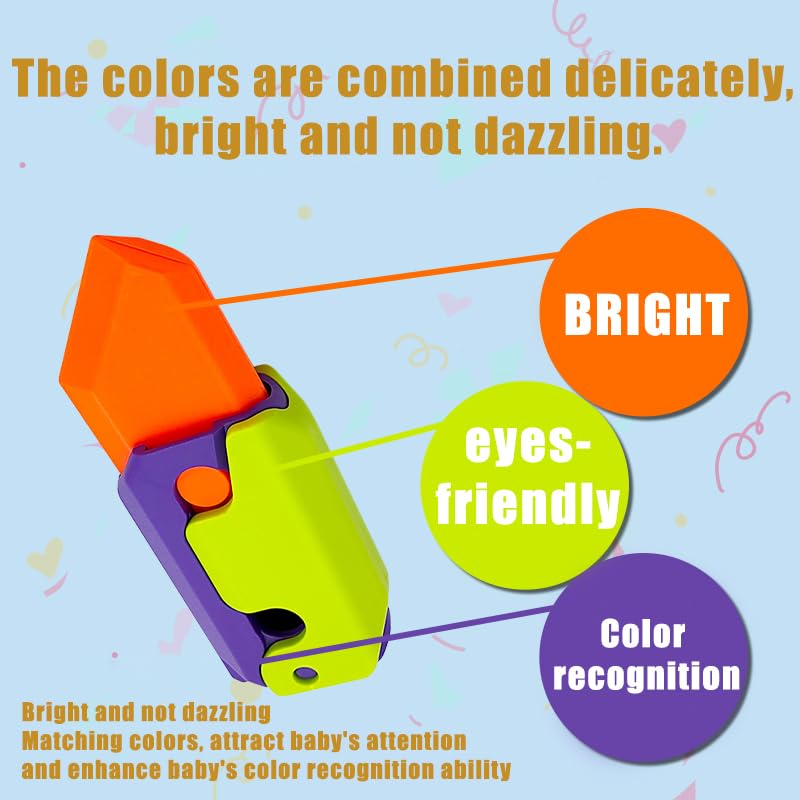 Snapklik.com : 6pcs Fidget Knife, 3D Gravity Knife Toy, 3D Gravity ...