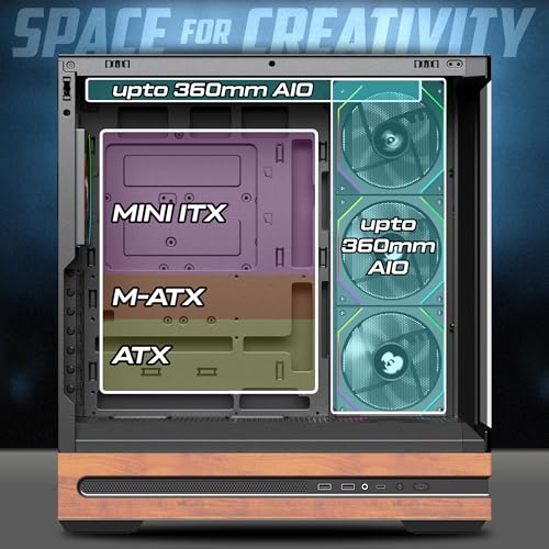 TAG Gamerz Stellar Prime Mid-Tower Computer Case /Gaming Cabinet with ...