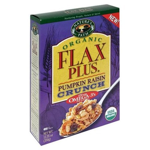 Amazon.com: Nature's Organic Flax Plus Pumpkin Raisin Crunch Cereal ...